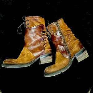 A.S.98 | Shoes | As98 All Leather Lace Up And Zip Handmade In Italy ...